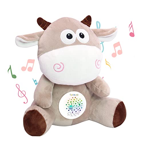 Growinlove Baby Sleep Soother with Music and Projector Night Light, White Noise Sound Machine Baby Soother Musical Toy, Volume Control Toddlers Sleep Aid for Newborns Baby Gift