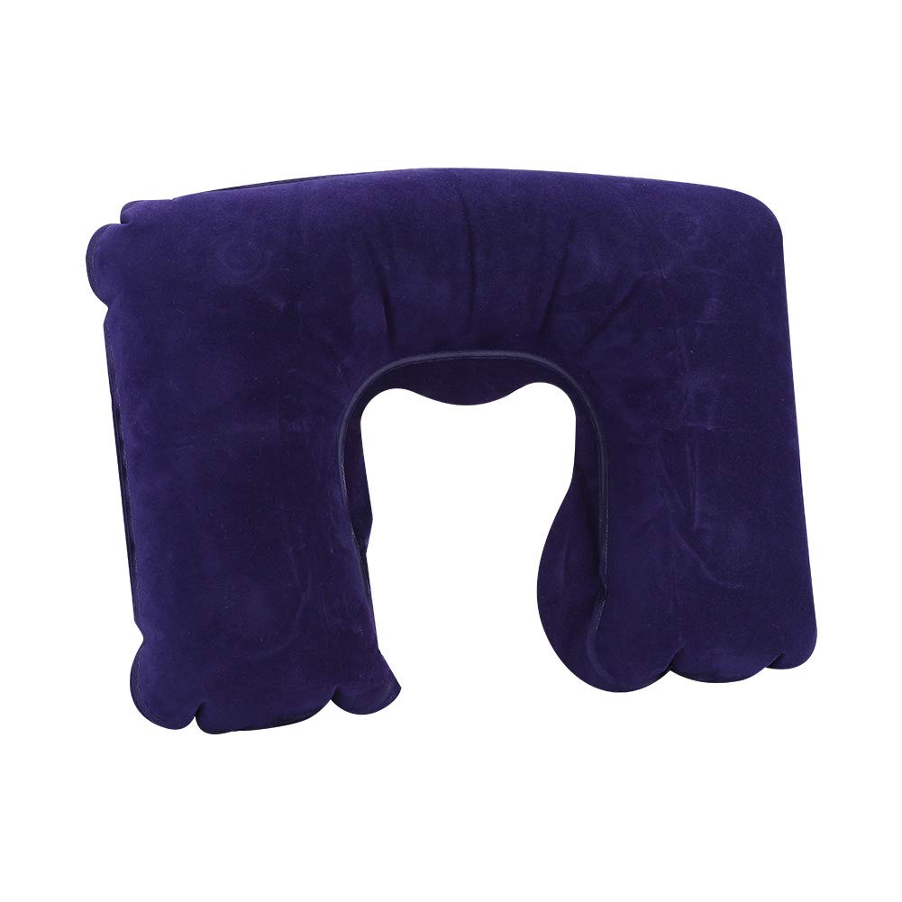 U Pillow,Portable Lightweight Soft Inflatable U Shape Neck Pillow Adults Headrest Air Cushion for Travel Home Office