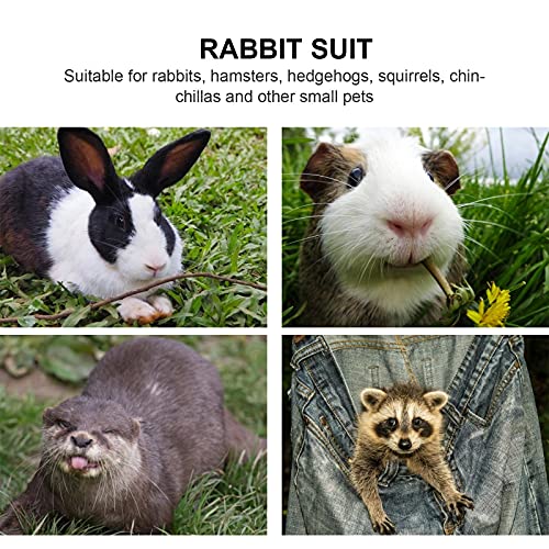 Scicalife Lovely Bunny Vest Harness and Leash Set Practical Pet Supplies for Ferret RatsLeash