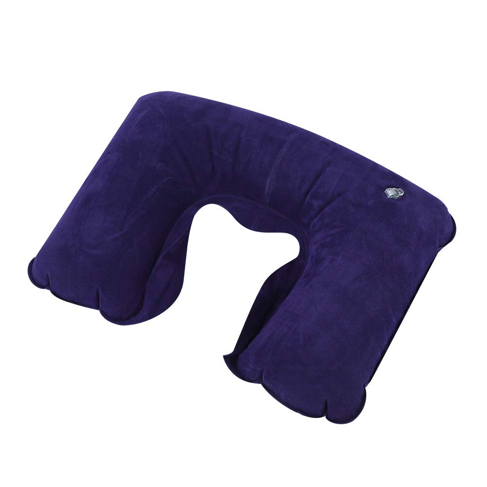 U Pillow,Portable Lightweight Soft Inflatable U Shape Neck Pillow Adults Headrest Air Cushion for Travel Home Office