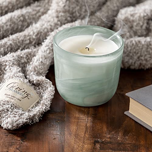 Restore Silver Sage Leaf Scented Amber Citrus 7 Ounce Glass Soy Giving Candle
