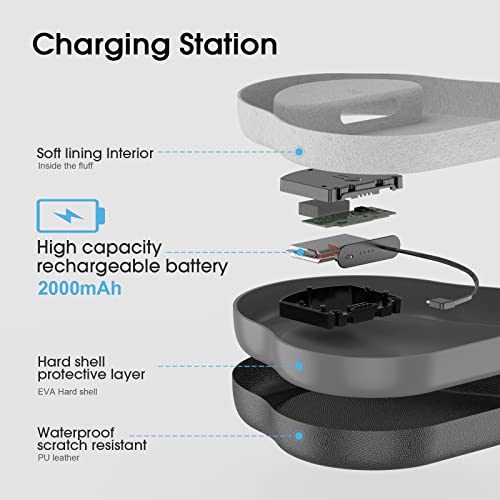 Smatree Airpods Max Charging Dock for Airpods Max, 2000 mAh Battery Charging Case Airpods Max Case,Airpods Max Charging Station, Airpods Max Travel Charging Portable Bag