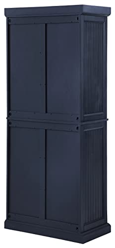 Crosley Furniture Seaside Kitchen Pantry Cabinet, Distressed Navy