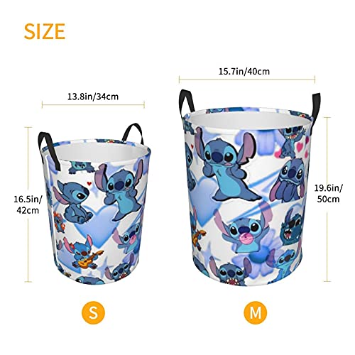 QHMY Laundry Hamper Laundry Baskets Laundry Bags Waterproof Foldable with Handles Large Round Storage Bags 38/62L Family/Kids/Bathroom/Bedroom/Dorm