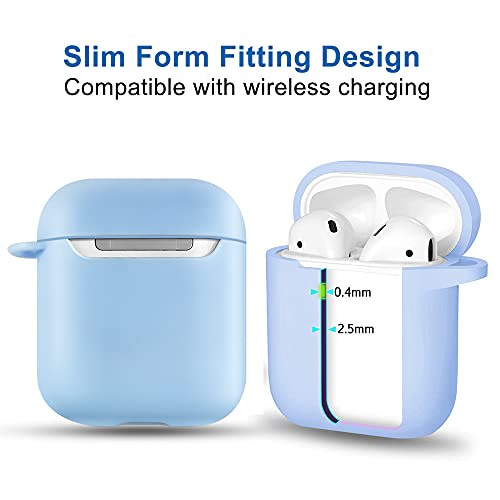 iMeetCase Custom Name Case for Apple AirPod 2 and 1,DIY TPU Soft Personalized Text Gift Shock Absorption AirPod 2&1 Case Cover(7 Colors to Choose)