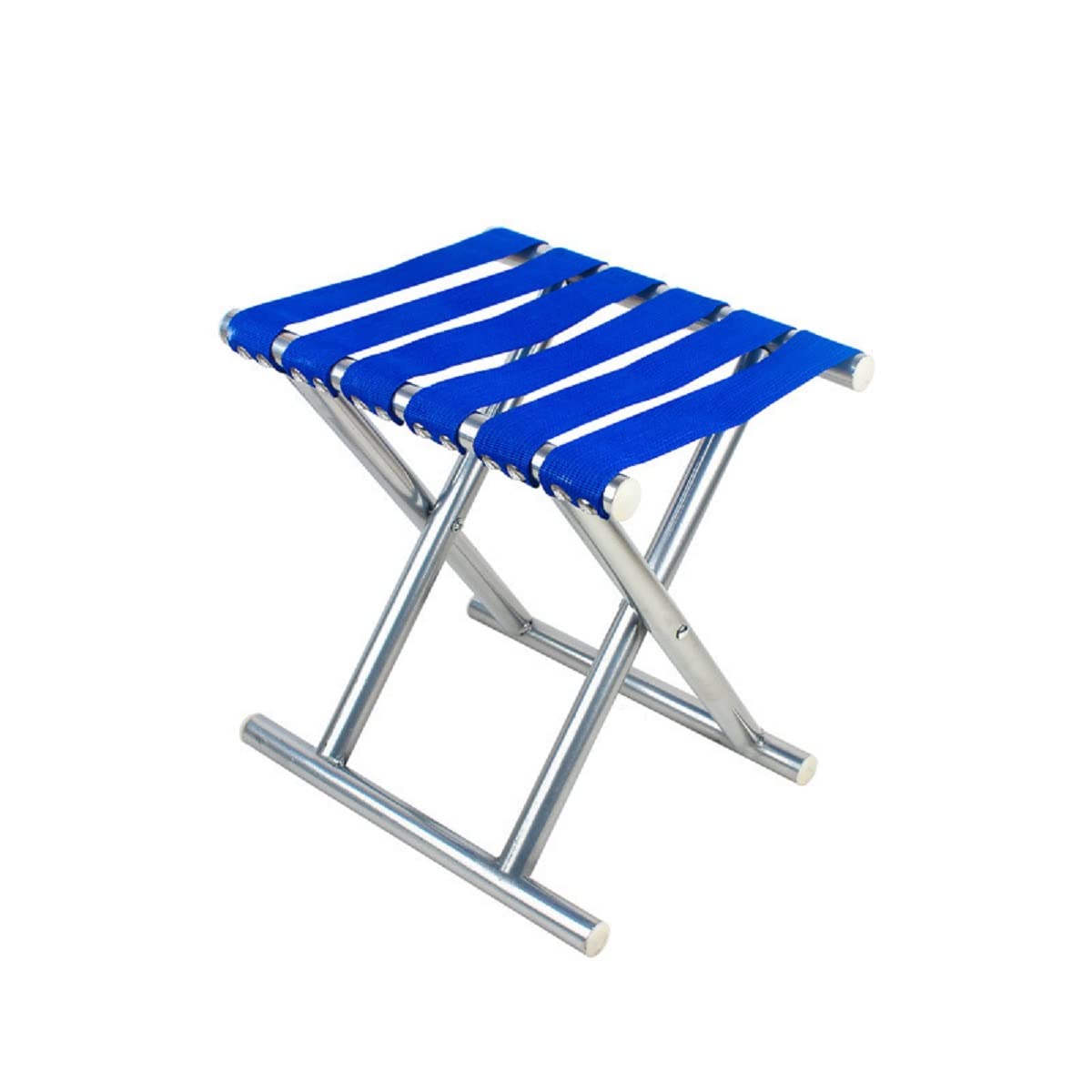 shyliey Folding Luggage Rack for Guest Room, Heavy Duty Steel Suitcase Holder, Easily Assemble Metal Stand, Narrow Foldable Space Saving Hotel Storage Rack (Blue)