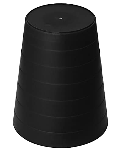 Nipogear Slim Round Plastic Small Trash Can Wastebasket 1.5Gallons Garbage Container Bin (B-Black, 1.5 Gallons)