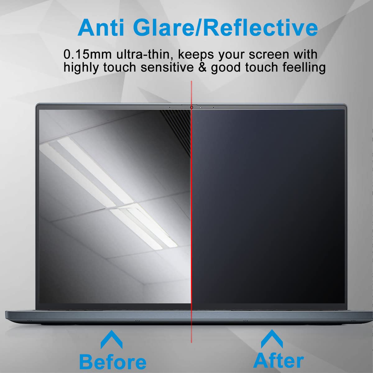 UUONDO 2 Pack Anti-Glare Screen Protector for 13.3" Samsung Galaxy Book Pro 360 /Book Flex/Book Ion/Book S/Notebook 7 Series with 16:9 Aspect Ratio Laptop, Matte