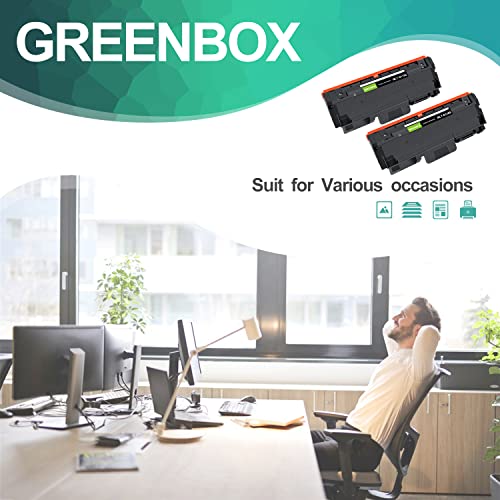 GREENBOX Compatible MLT-D118L Toner Cartridge Replacement for Samsung MLT-D118L MLT D118L MLT-D118S D118L D118S Toner for Xpress M3015DW M0365FW M3065FW Printer (2 Black 4,000 Pages High Yield)