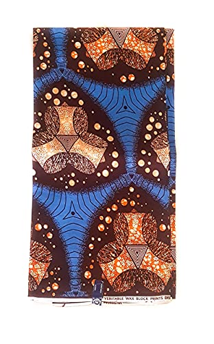 Pyramid Star African Print Fabric - Cotton (6yards)