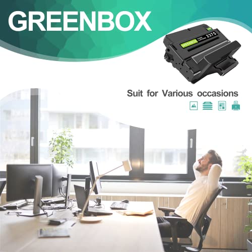 GREENBOX Compatible b2375DNF High Yield Toner Cartridge Replacement for Dell C7D6F B2375DNF 2375DNF B2375 B2375DN B2375DNF B2375DFW 2375 C7D6 8PTH4 593-BBBI 593-BBBJ Printer (Black, 10,000 Pages)