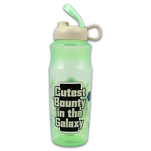 Disney Baby Yoda Lunch Box with Water Bottle Set - Bundle with Baby Yoda Lunch Bag, Water Bottle, Stickers, More | Star Wars Lunch Box