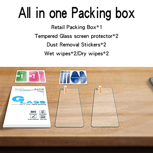 KATIN [2-Pack] Tempered Glass For OnePlus Nord N200 5G Screen Protector Anti Scratch, Bubble Free, 9H Hardness, Easy to Install, Case Friendly, Opened Camera Hole