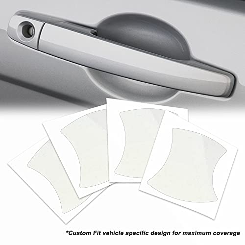Custom Fit Door Handle Cup Clear Bra Paint Protector Film Anti Scratch Stone Guard Self Healing PPF (Set of 4) for 2003 2004 2005 2006 2007 2008 2009 2010 2011 2012 2013 2014 Volvo XC90