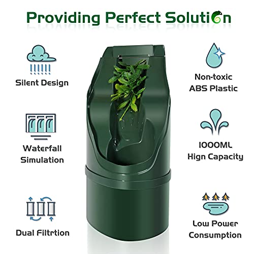 NEPTONION Chameleon Feeding Kit, Come with a Hookable Feeding Bowl and a Reptile Water Feeder, Perfect for Leaving Your pet Whilst on Vacation