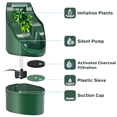 NEPTONION Chameleon Feeding Kit, Come with a Hookable Feeding Bowl and a Reptile Water Feeder, Perfect for Leaving Your pet Whilst on Vacation