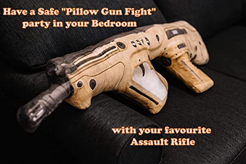 Caliber Gourmet Hug Soft Tactical Tavor Rifle Cushion Pillow, Cotton, Plush Stuffed, Throw Pillow, Decorative, Loved by Military Personnel, Veterans, Hunters, Gun Lovers