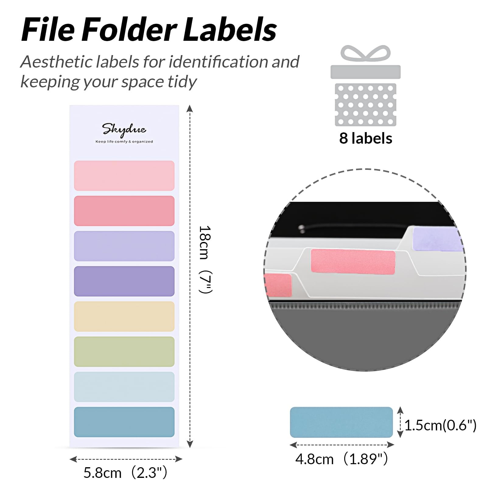 SKYDUE Accordion File Organizer, 5 Pocket Expanding File Folders with Pockets, Document Organizer, Portable Paper Organizer,School Office Supplies Black