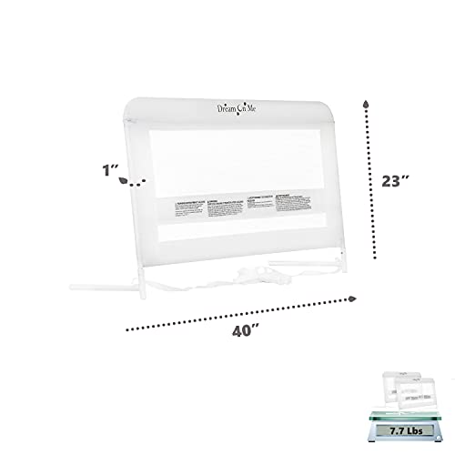 Dream On Me Lilibet Twin/Full/Queen Mesh Safety Bed Rails | Set Double Pack | 2340