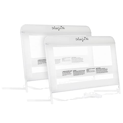 Dream On Me Lilibet Twin/Full/Queen Mesh Safety Bed Rails | Set Double Pack | 2340