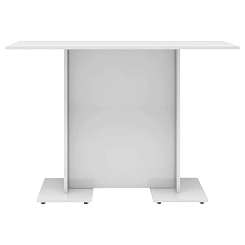 vidaXL Dining Table Home Indoor Kitchen Dining Room Living Room Office Dinner Dinette Table Desk Furniture High Gloss Black Engineered Wood