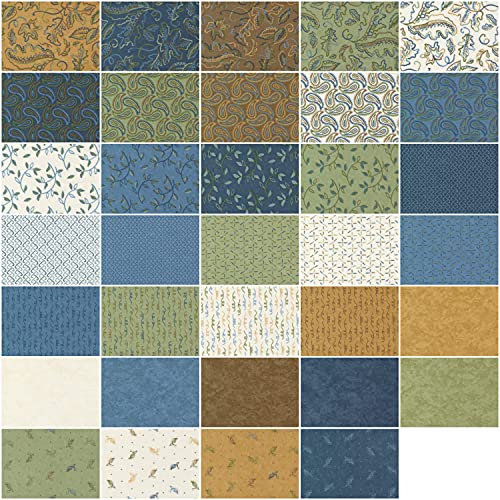 Fall Fantasy Flannels Charm Pack by Holly Taylor; 42 - 5 Inch Precut Fabric Quilt Squares