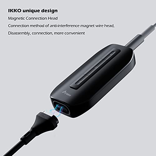 ikko Zerda ITM01 Portable Headphone Amplifier, 3.5mm Audio DAC Detachable Magnetic Cable Adapter, Use ESS9298 High Performance Custom DAC Chip,Full System Compatibility(3.5mm Lightning)