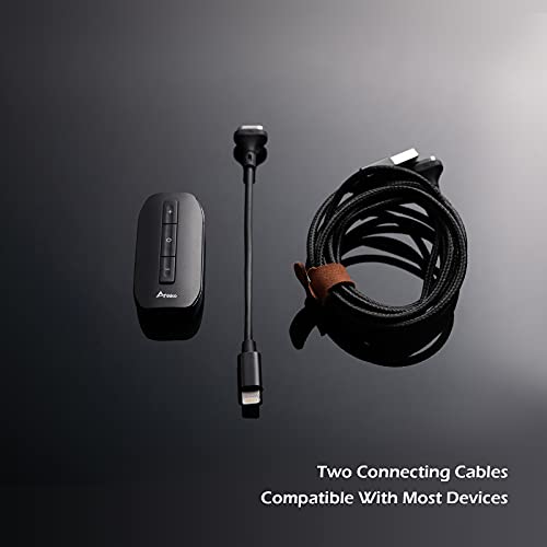 ikko Zerda ITM01 Portable Headphone Amplifier, 3.5mm Audio DAC Detachable Magnetic Cable Adapter, Use ESS9298 High Performance Custom DAC Chip,Full System Compatibility(3.5mm Lightning)