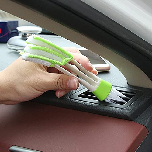 QUUFAA Multifunctional Cleaning Brush is Suitable for car Interior air Conditioner car Detail Care Brush Tool