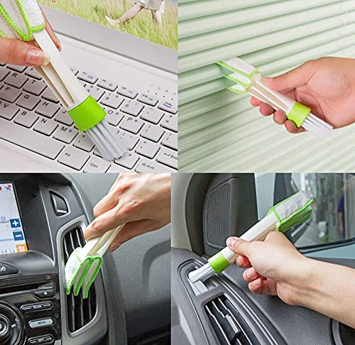 QUUFAA Multifunctional Cleaning Brush is Suitable for car Interior air Conditioner car Detail Care Brush Tool