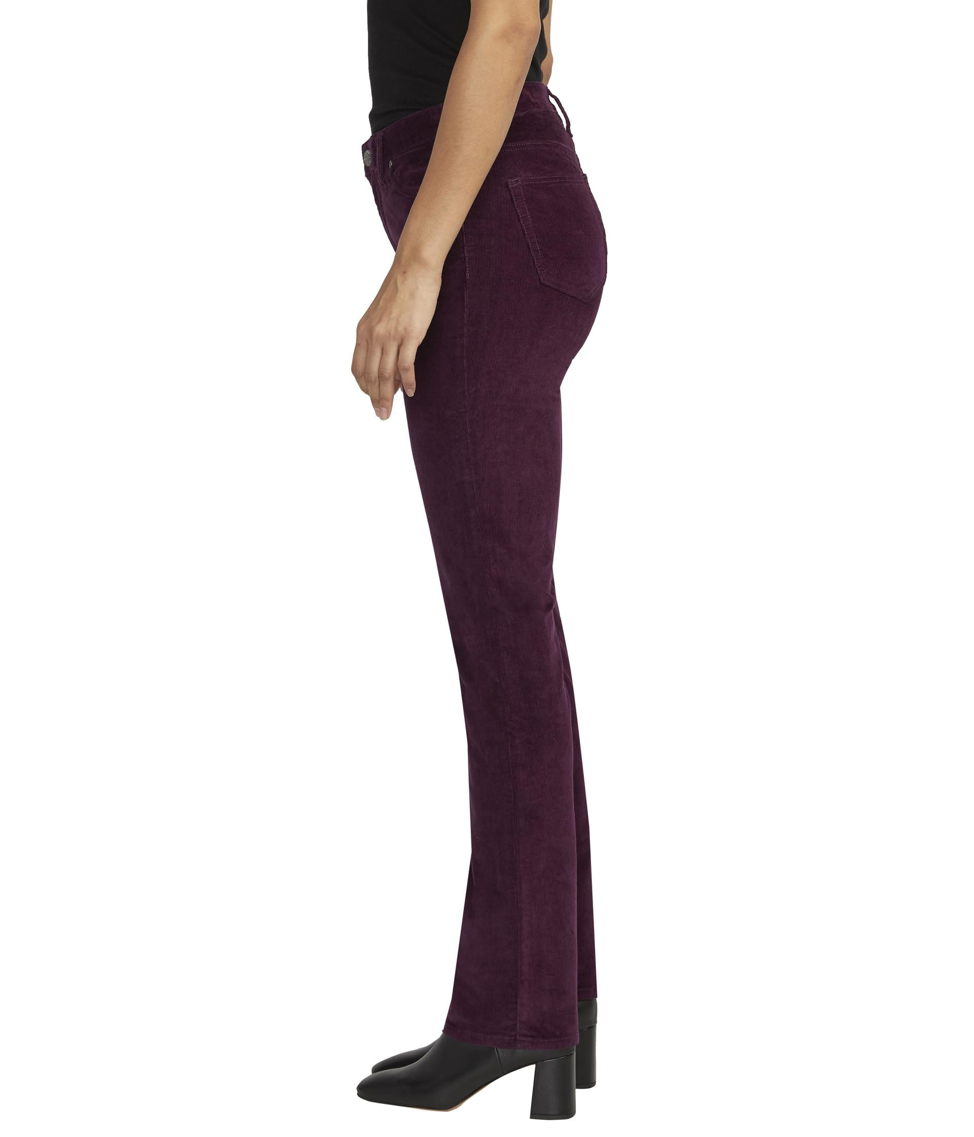 JAG Jeans Petite Ruby Mid-Rise Straight Leg Pants Sangria 10P (29.5" Waist) 30