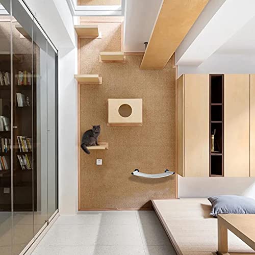 NEECONG Cat Hammock Wall Mounted Cat Wall Shelves Furniture for Sleeping, Playing, Climbing, and Lounging - Metal Bracket Easily Holds up to 45 lbs…