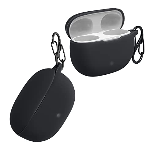 kwmobile Silicone Case Compatible with Beats Studio Buds - Case Protective Cover for Headphones - Black
