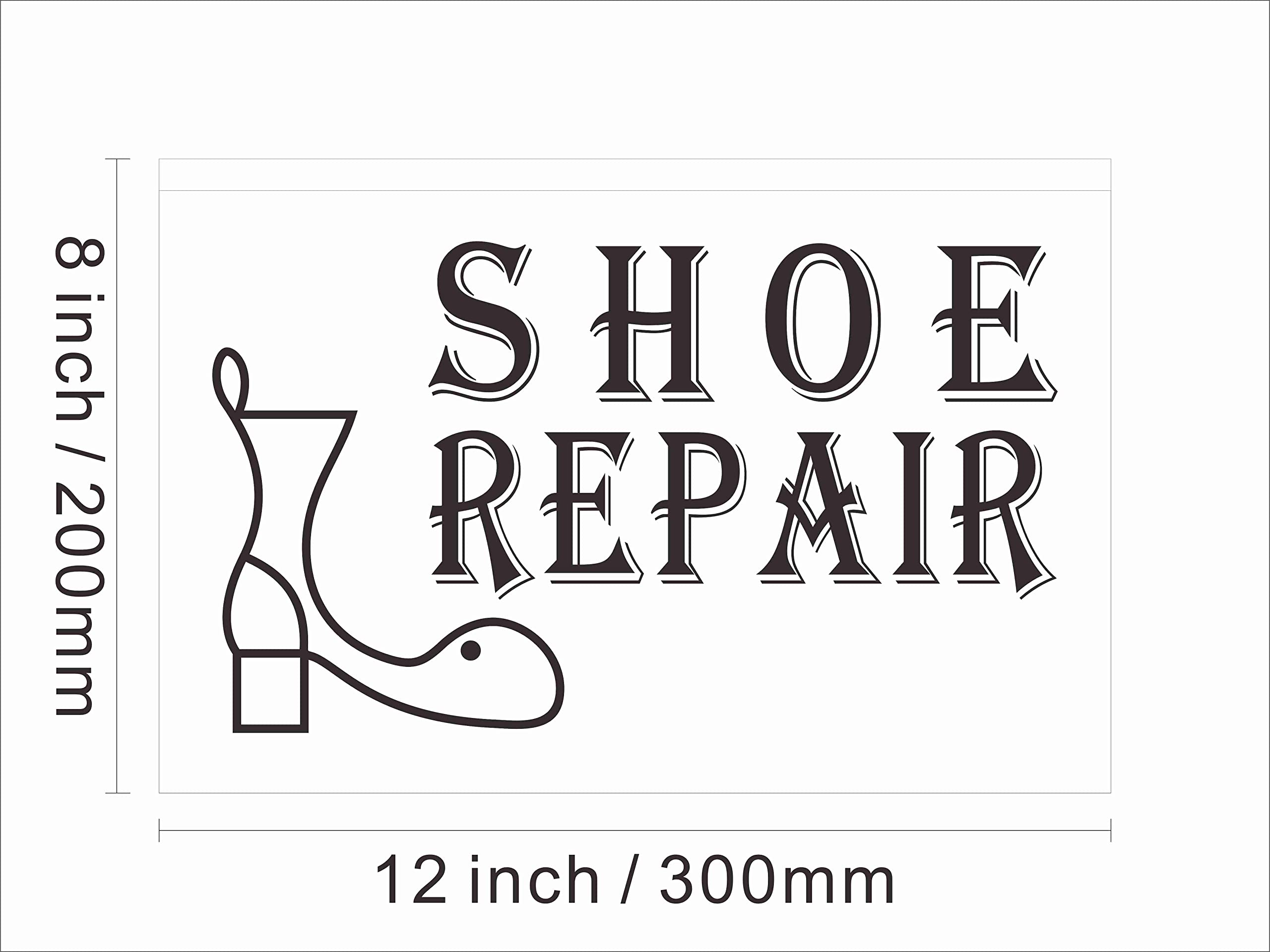 190025 OPEN Shoe Repair LADIES Leatherworking Boot Shop Store Display LED Light Neon Sign (12" X 8", Orange)