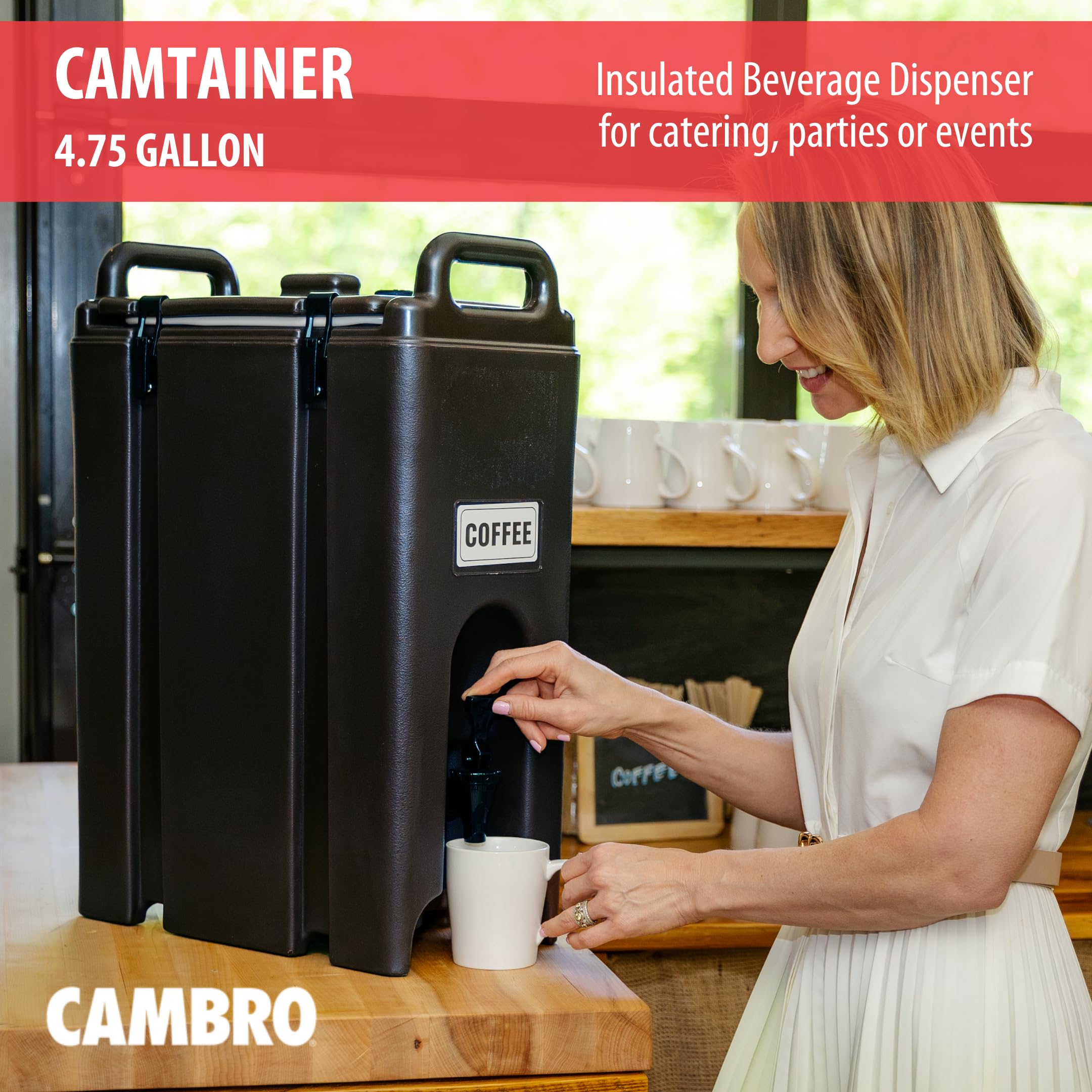 Cambro (500LCD110) 4-3/4 gal Beverage Carrier - Camtainer®, Black