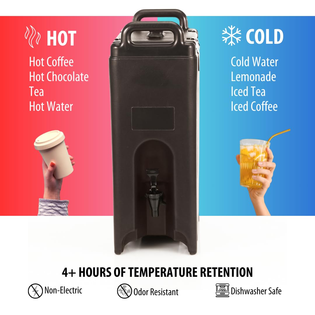 Cambro (500LCD110) 4-3/4 gal Beverage Carrier - Camtainer®, Black
