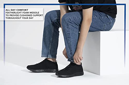 Shoes for Crews Everlight, Women's Non Slip, Breathable, Lace Up, Lightweight Work Shoes, Black, Size 10 Wide