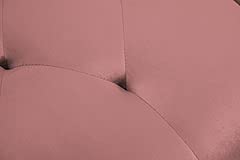 Convertible Sofa Bed Sleeper Pink Velvet
