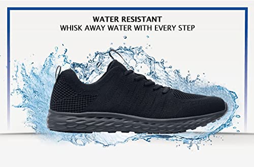 Shoes for Crews Everlight, Women's Non Slip, Breathable, Lace Up, Lightweight Work Shoes, Black, Size 10 Wide