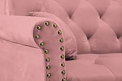 Convertible Sofa Bed Sleeper Pink Velvet