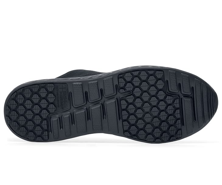 Shoes for Crews Everlight, Women's Non Slip, Breathable, Lace Up, Lightweight Work Shoes, Black, Size 10 Wide