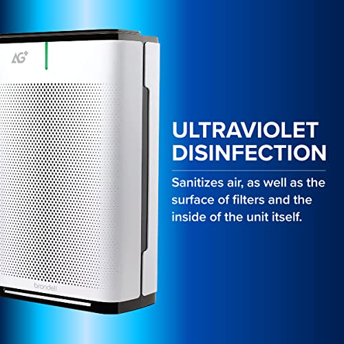 Brondell Pro Air Purifier Clean Air Filter, Bacteria, Mold, Allergens, and Smoke β With AG+ Technology