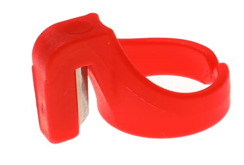 WOIWO 3 PCS Finger Thread Cutter Practical Ring Thread Cutter Ring Knife Sewing Tool Knitting Knife (Random Color )