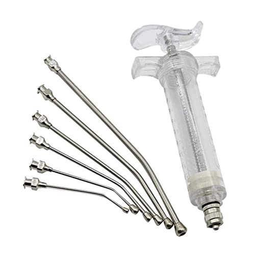 balacoo 1 Set Bird Feeding Syringe Feeding Tube for Baby Birds Parrot Hand Feeding Syringe with 6 Pcs Curved Gavage Tubes (Mixed Color)