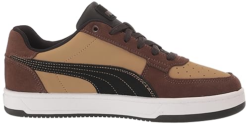 PUMA Men's CAVEN 2.0 BUCK SUEDE Sneaker, Totally Taupe-PUMA Black-Chestnut Brown, 13