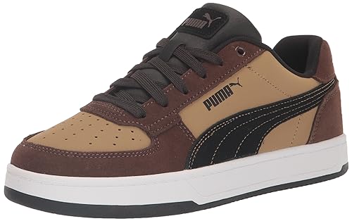 PUMA Men's CAVEN 2.0 BUCK SUEDE Sneaker, Totally Taupe-PUMA Black-Chestnut Brown, 13