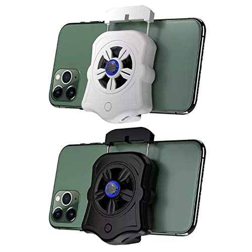 DDEHS Mobile Phone Cooler Portable Gaming Radiator Universal USB Interface Smartphone Cooling Pad for Game (Color : White)