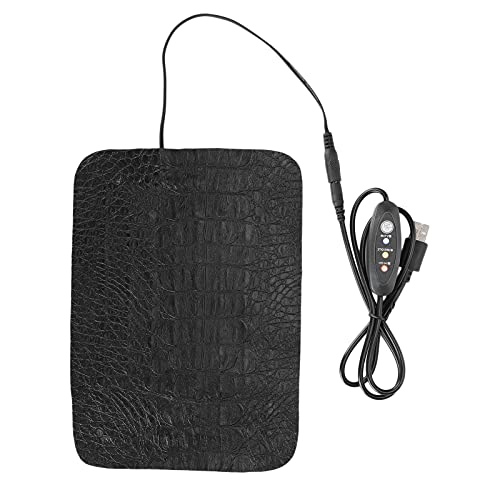 GLOGLOW Reptile Heating Pad, 7.5W/8.5W Reptile Heating Pad Tank Warmer USB Reptile Anti‑Scratch Heating Pad Waterproof Heat Mat for Reptiles Tortoise Lizard(L) Heat Mats