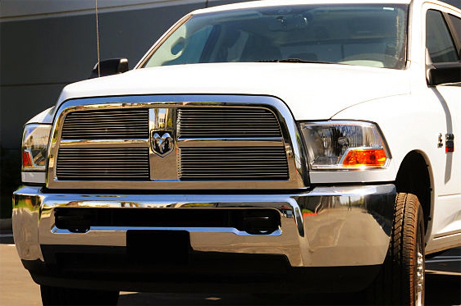2010-2012 Ram 2500, 3500 Billet Grille, Polished, 4 Pc, Overlay - PN #21451