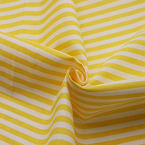 Yellow Flowers Series 5pcs Cotton Fabric Quilting Patchwork Fabric for Sewing DIY Crafts Handmade Bags 40X50cm (Yellow Flowers)